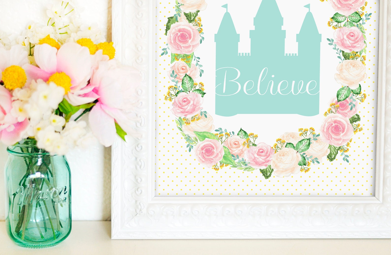 Printable Girls Room Art Unicorn Printable Dream Printable | Etsy