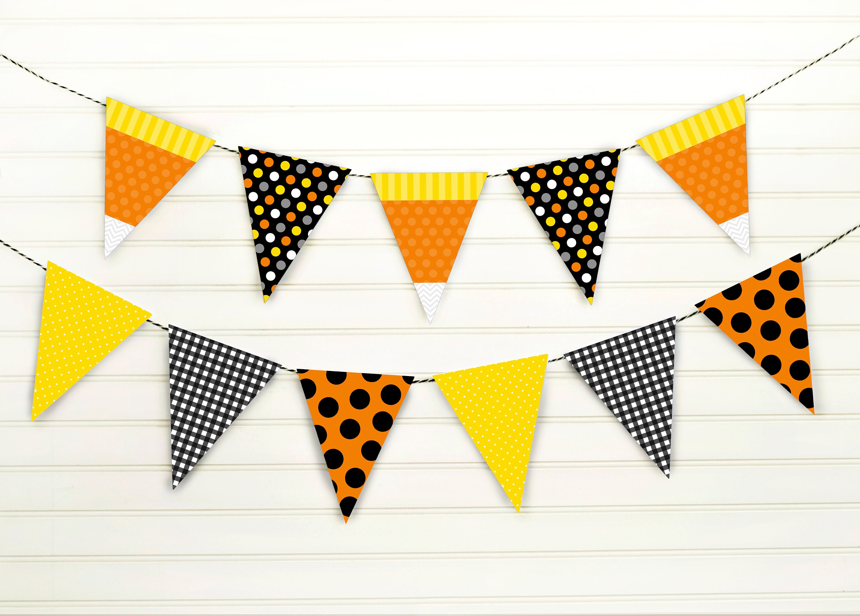 Candy Corn Banner Halloween Banner Printable Halloween | Etsy