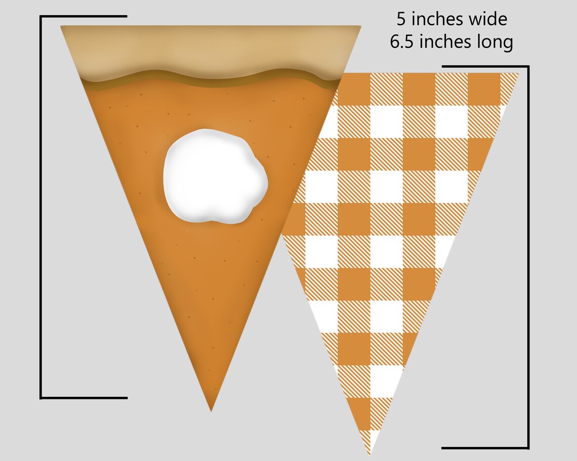 Pie Pennant Banner Pie Party Decorations Thanksgiving - Etsy