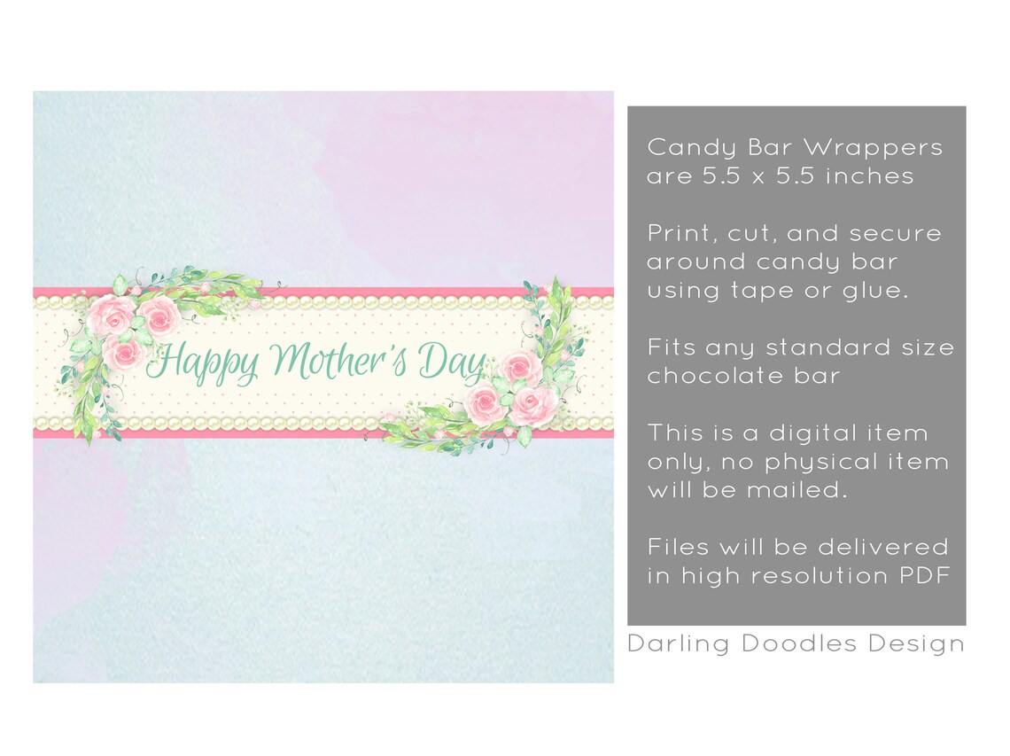 Mother's Day Candy Bar Mother's Day Gift Gift for - Etsy