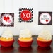 Valentines Cupcake Toppers Valentines Party Circles Valentines Party ...