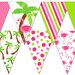 Printable Flamingo Banner Tropical Banner Flamingo Party Flamingo Party ...