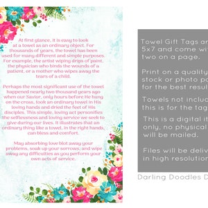Printable Mother's Day Gift Tag - Mother's Day Towel Gift - Mother's ...