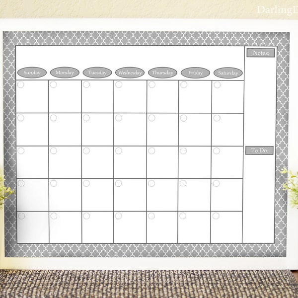 Modern Calendar - Etsy