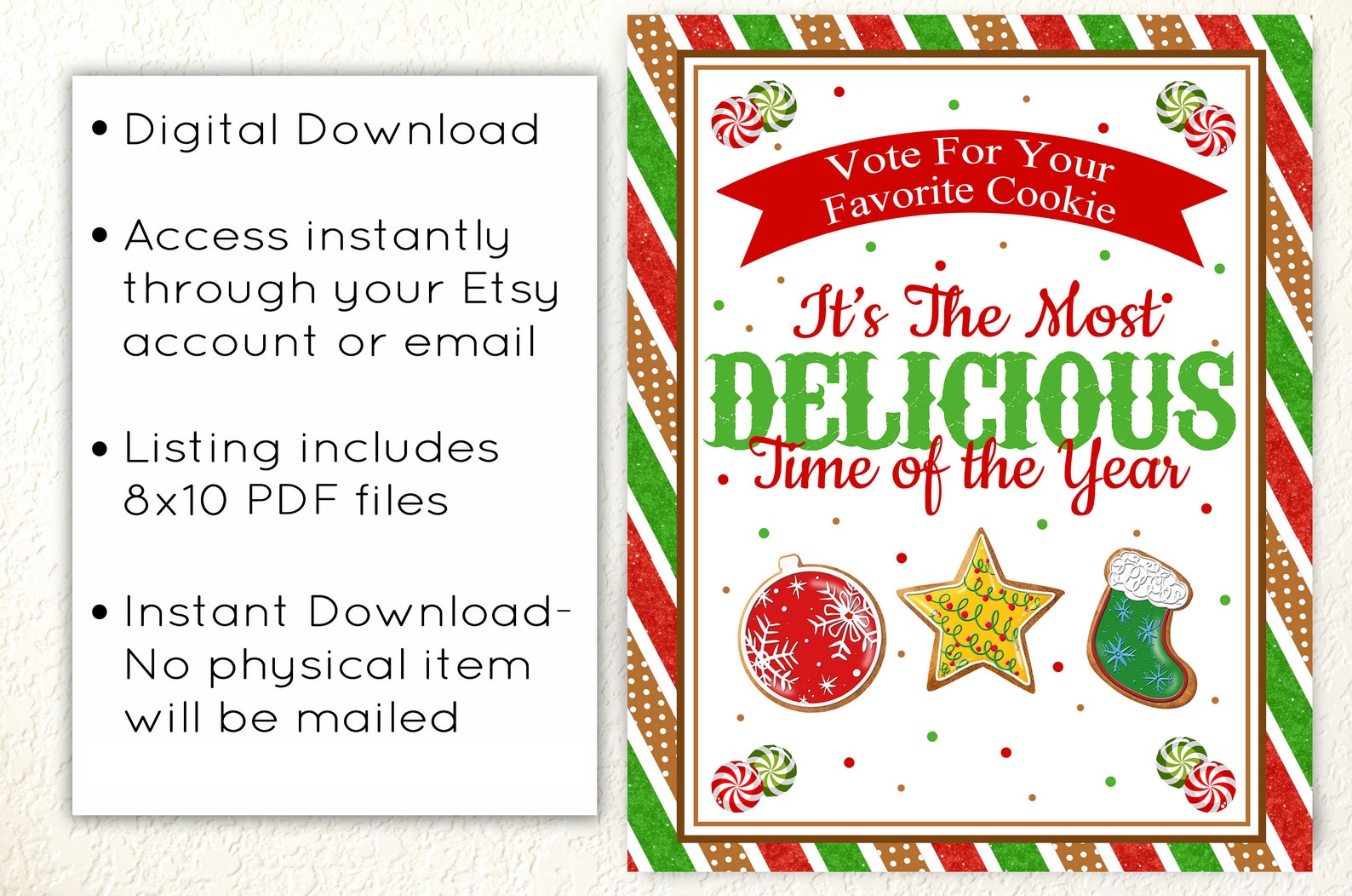 Christmas Cookie Exchange Party Holiday Treats Decorating - Etsy