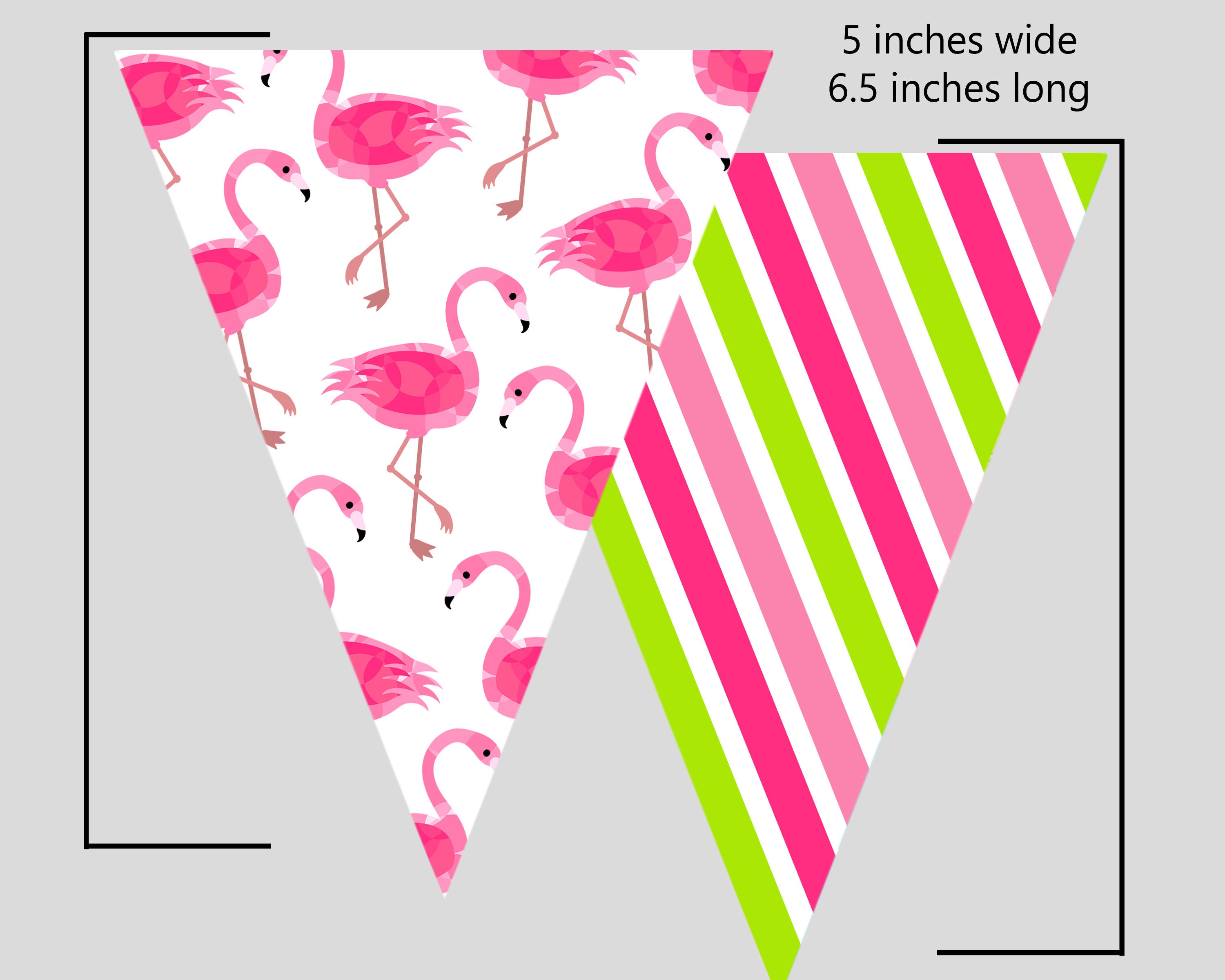 Printable Flamingo Banner Tropical Banner Flamingo Party - Etsy Canada
