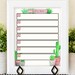 Printable Succulent Cactus Calendar - Printable Succulent Cactus Menu ...