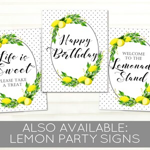 Lemon Pennant Banner - Lemonade Garland - Lemon Bunting - Summer Banner ...