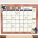 Americana Calendar Patriotic Calendar Red White Blue Calendar Dry Erase ...