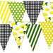 Lemon Pennant Banner - Lemonade Garland - Lemon Bunting - Summer Banner ...