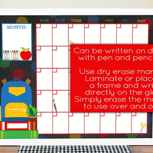 Student Calendar - Homeschool Classroom Center - Online School Planner ...