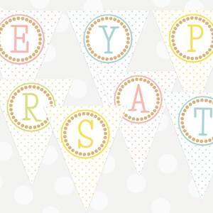 Easter Garland - Bunny Bunting - Easter Pennant Banner - Easter Bunting ...