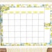 Floral Monthly Calendar - Printable Wall Calendar - Yellow and Blue ...