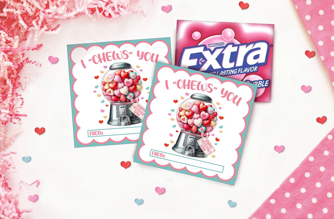 Printable Valentines Gift Tag - Classroom Valentines - Non Candy ...
