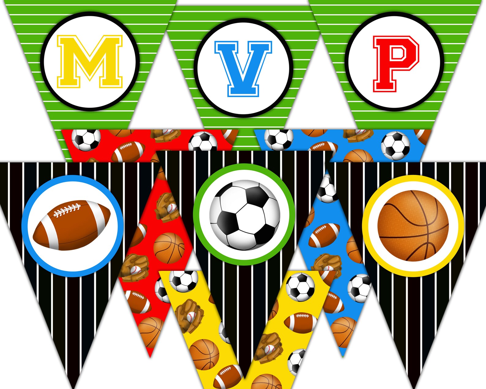 MVP Banner Sports Banner Sports Birthday MVP Party | Etsy