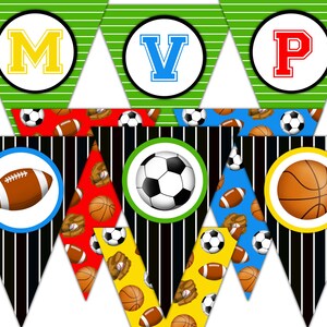MVP Banner - Sports Banner - Sports Birthday - MVP Party - Sports Baby ...