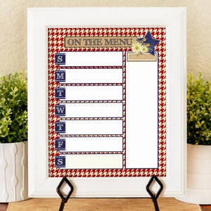 Americana Calendar - Patriotic Calendar - Red White Blue Calendar - Dry ...