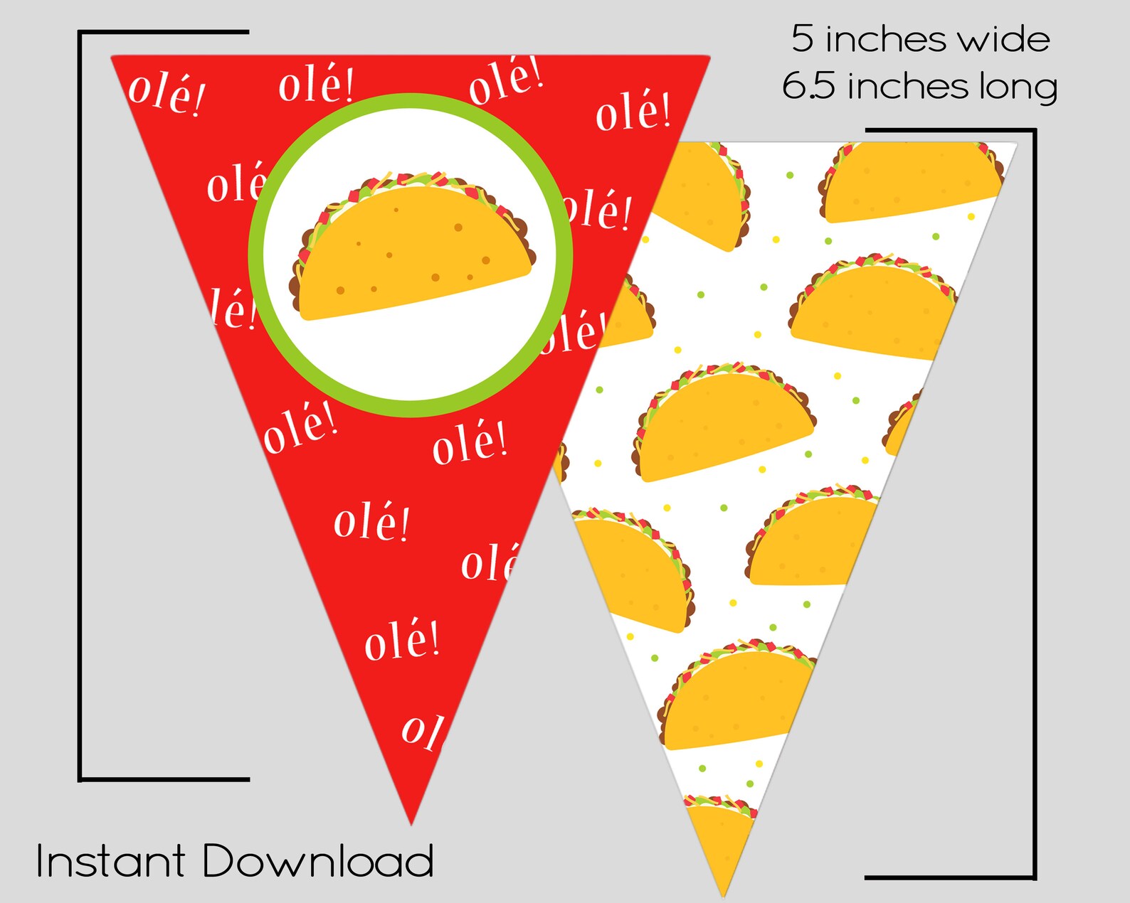 Taco Banner Printable Taco Banner Taco Bar Taco Party | Etsy