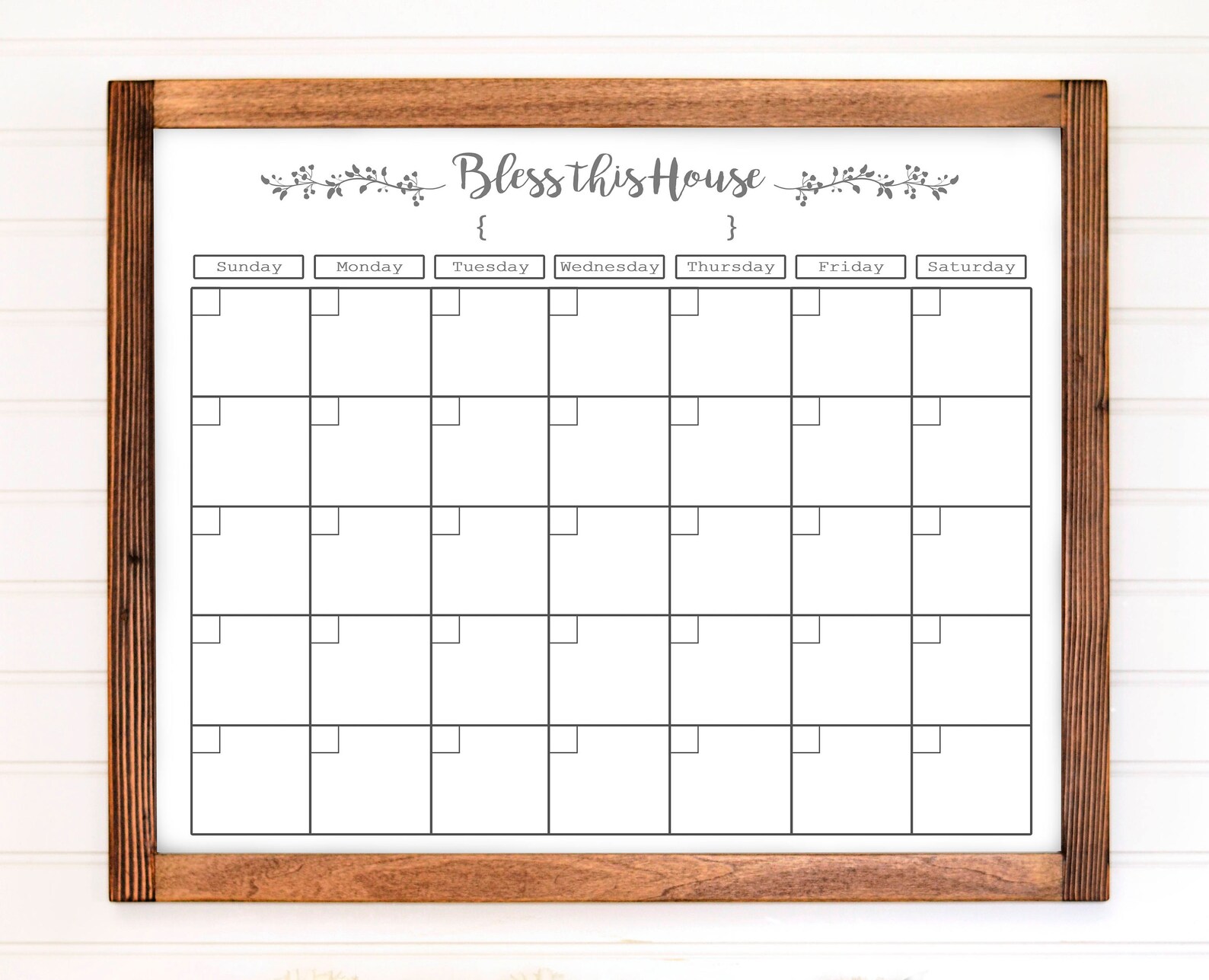 Printable Farmhouse Monthly Calendar Printable Farmhouse - Etsy