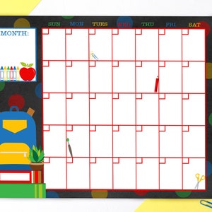 Printable Student Monthly Calendar – Homeschool or Classroom (digital ...
