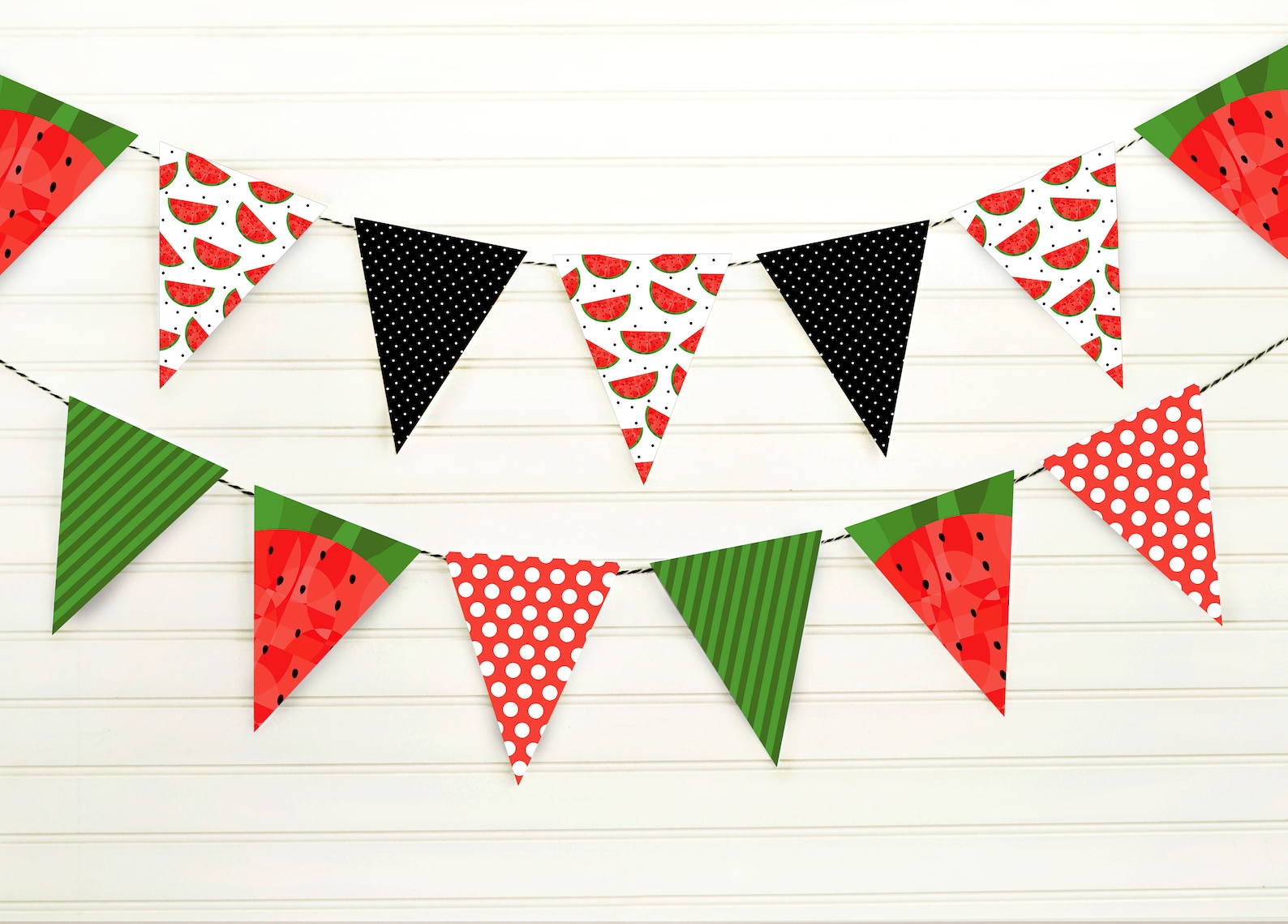 Watermelon Banner Watermelon Pennant Watermelon Party - Etsy