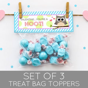 Valentine's Day Treat Bag Toppers - Printable Valentines for Kids ...
