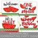 Watermelon Banner Watermelon Pennant Watermelon Party - Etsy