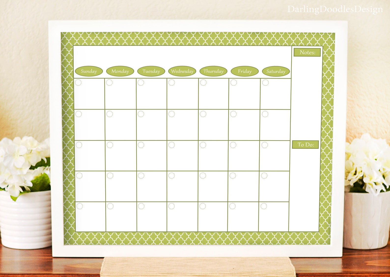 Monthly Wall Calendar Insert Calendar Print Calendar | Etsy