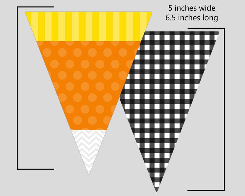 Candy Corn Banner Halloween Banner Printable Halloween | Etsy
