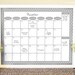 Gray Calendar Print Monthly Calendar Wall Calendar Simple - Etsy