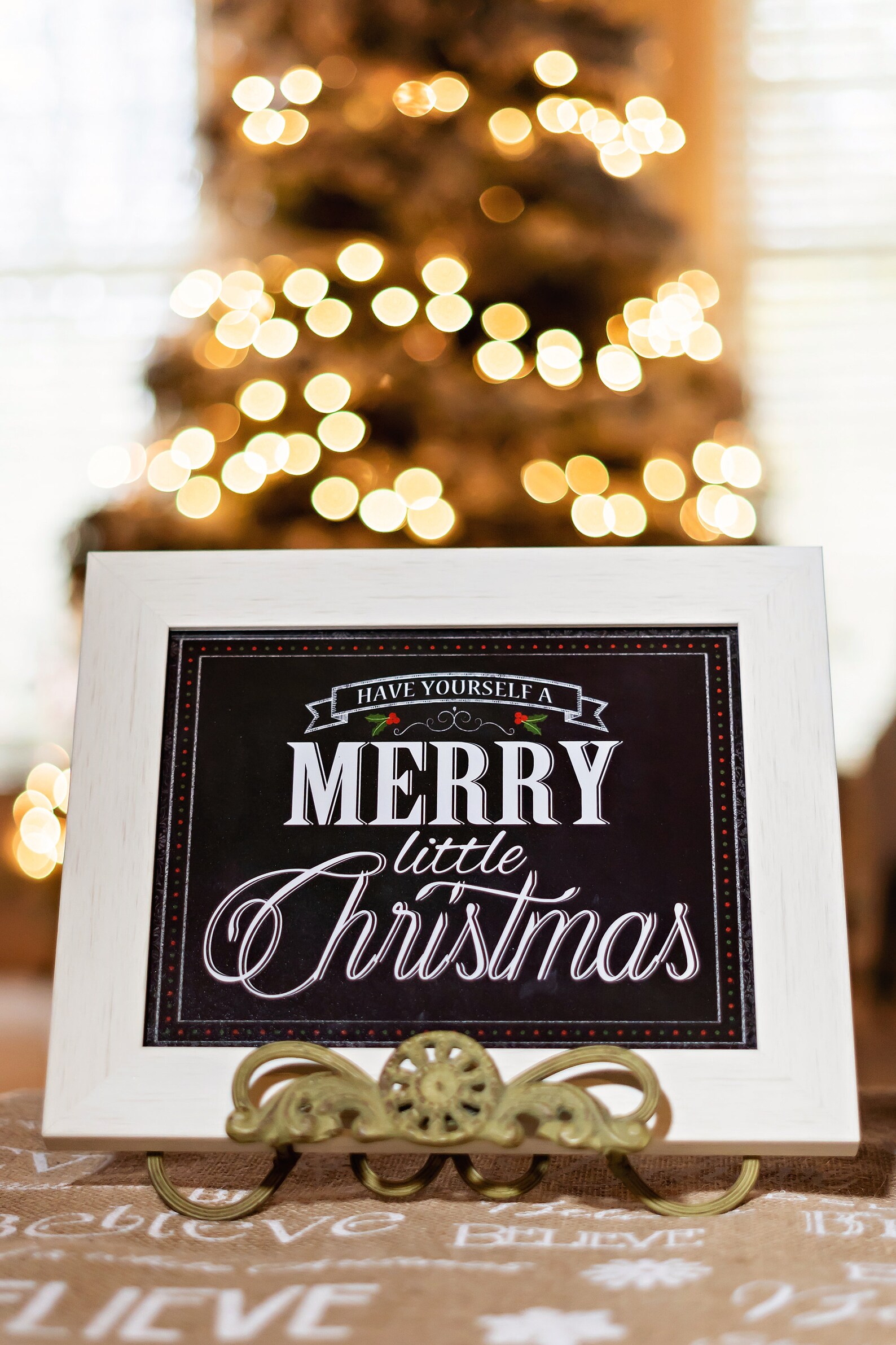 Chalkboard Christmas Sign Merry Christmas Print Have - Etsy