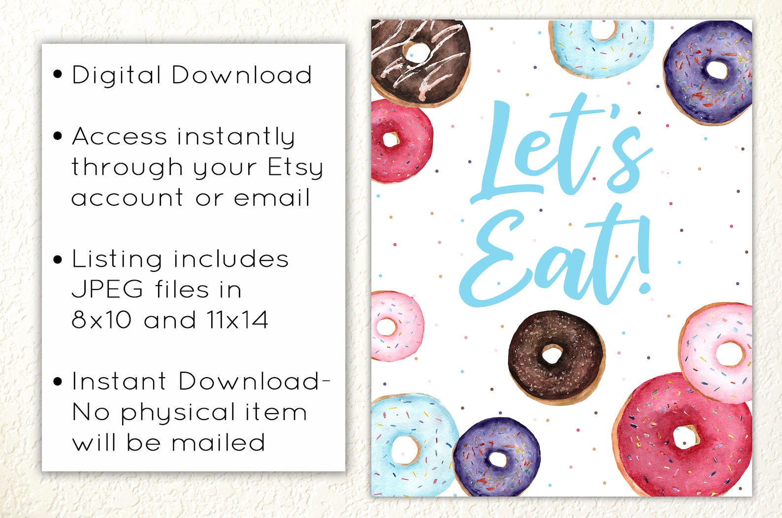 Donut Party Sign Donut Birthday Sign Donut Grow up Party - Etsy