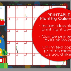 Student Calendar - Homeschool Classroom Center - Online School Planner ...