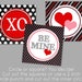 Valentines Cupcake Toppers Valentines Party Circles Valentines Party ...