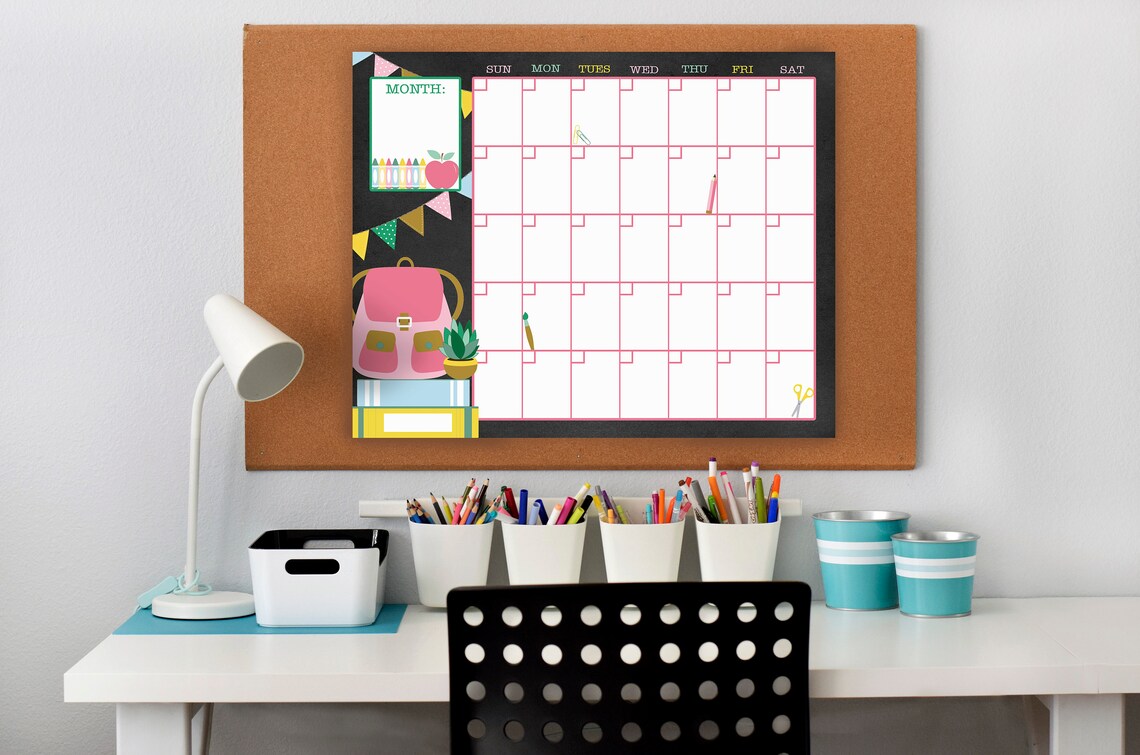 Back to School Calendar Homeschool Classroom Decor - Etsy