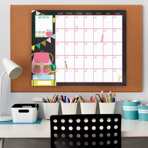 Back to School Calendar - Homeschool Classroom Decor - Distance and ...