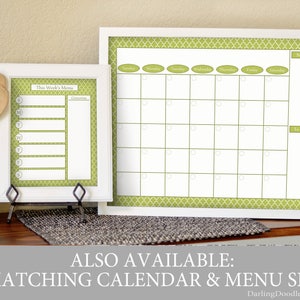 Monthly Wall Calendar Insert - Calendar Print - Calendar Template - Dry ...