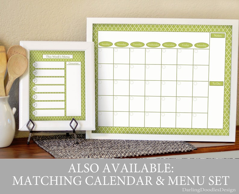 Monthly Wall Calendar Insert Calendar Print Calendar | Etsy