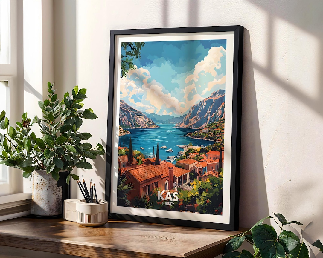 Kaş Print, Kaş Poster, Turkey Wall Art Print, Kaş Lover Gift - Etsy UK