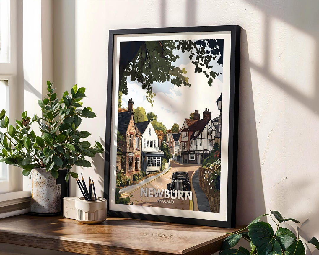 Newburn Print, Newburn Poster, England Wall Art Print, Newburn Lover ...