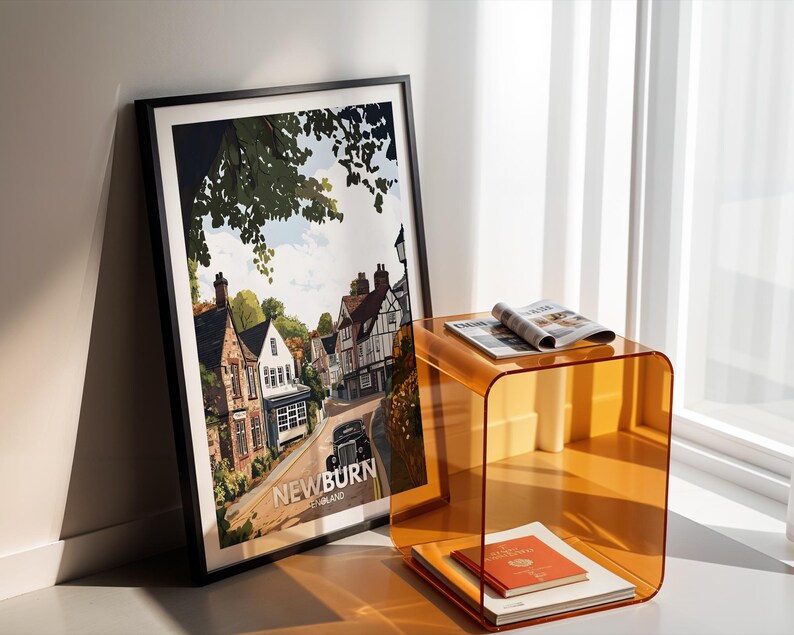 Newburn Print, Newburn Poster, England Wall Art Print, Newburn Lover ...