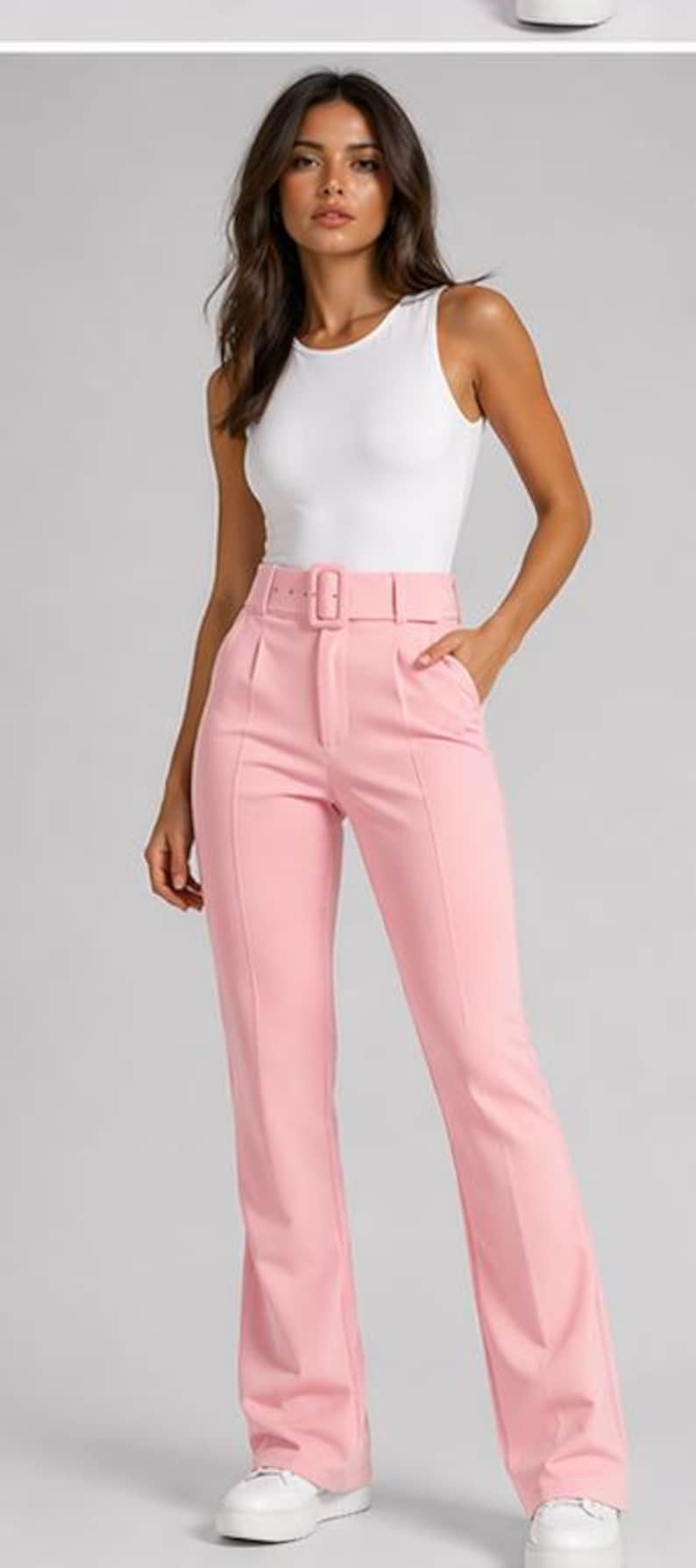 High Waist Wide Leg Pants Sewing Pattern, Women Pants Sewing Pattern ...