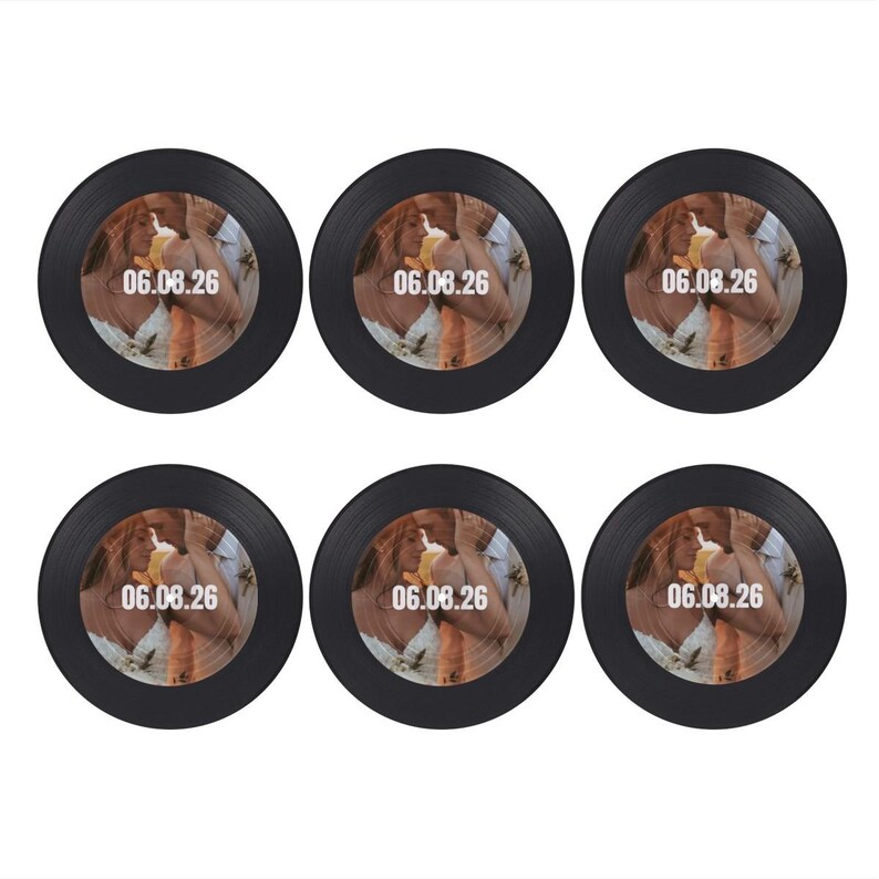 Personalized Wedding Coasters | Custom Photo Coasters | Wedding Favor ...
