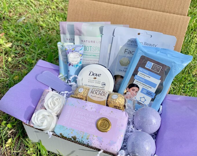Purple Pamper Kit / for Her / Women's Birthday / Self Care Package ...