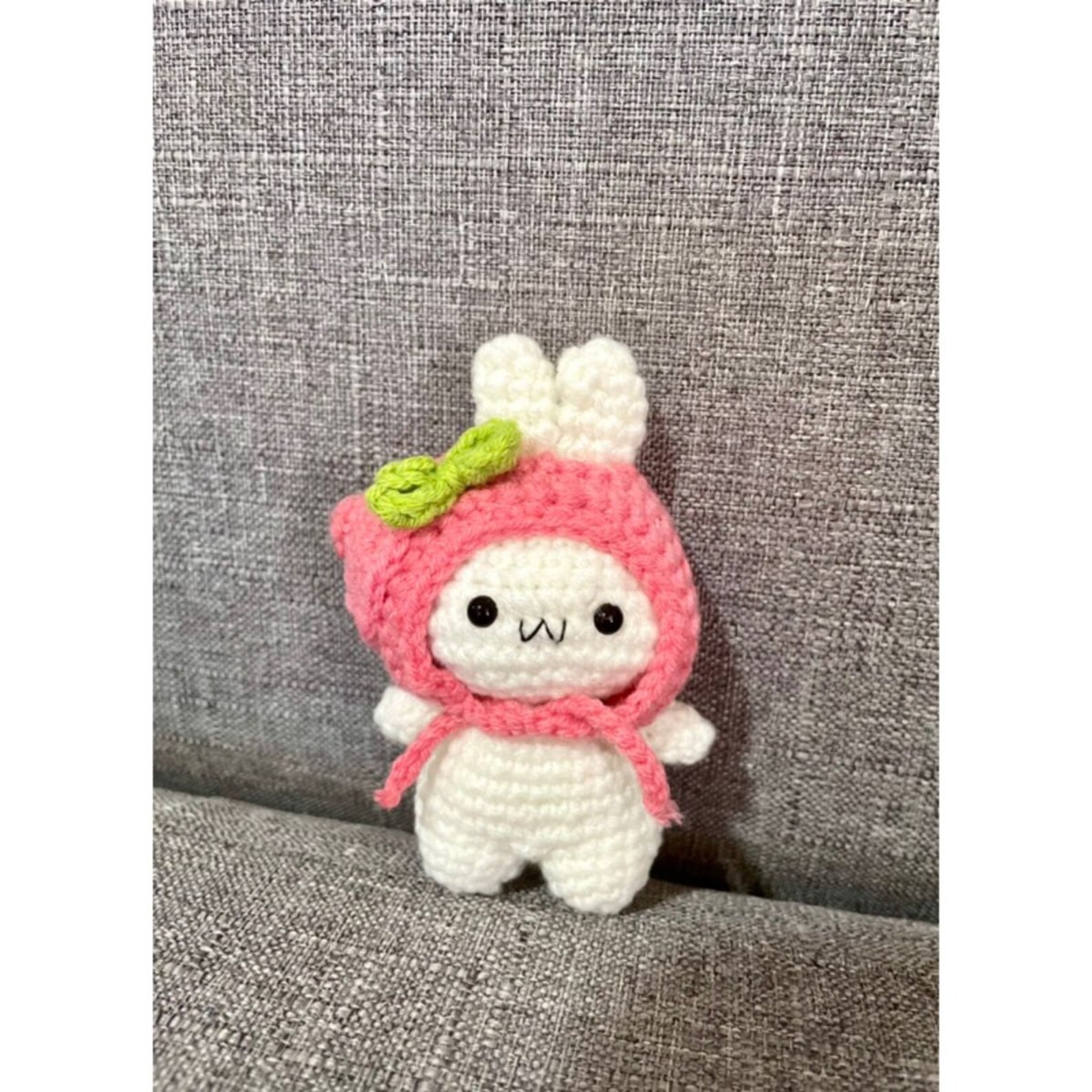 Cute Bunny Keychain Bunny Plushie Rabbit Keychain Handmade Amigurumi ...