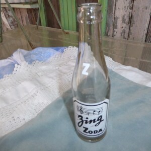 Rare Vintage Zing Zoda Bottle 7 OZ Kay-b Company Millstadt, Lll. Great ...