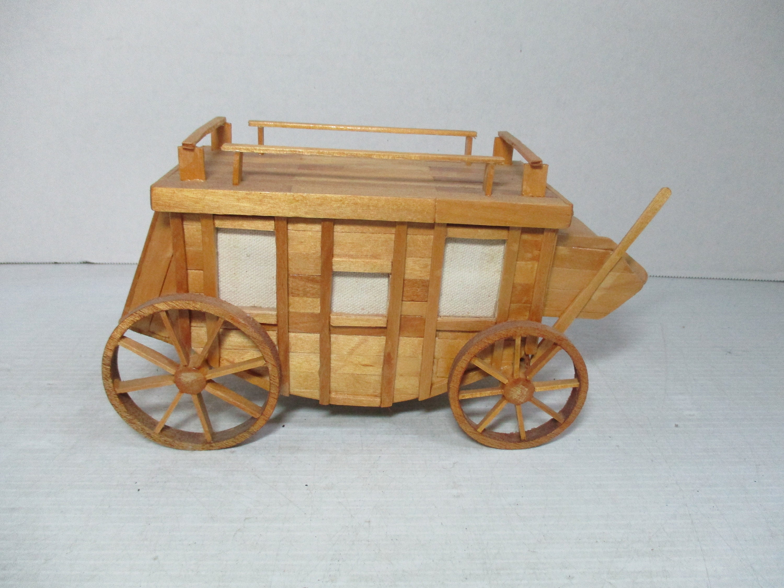 Folk Tramp Prison Art Old Western Stage Coach - Popsicle Sticks - Etsy