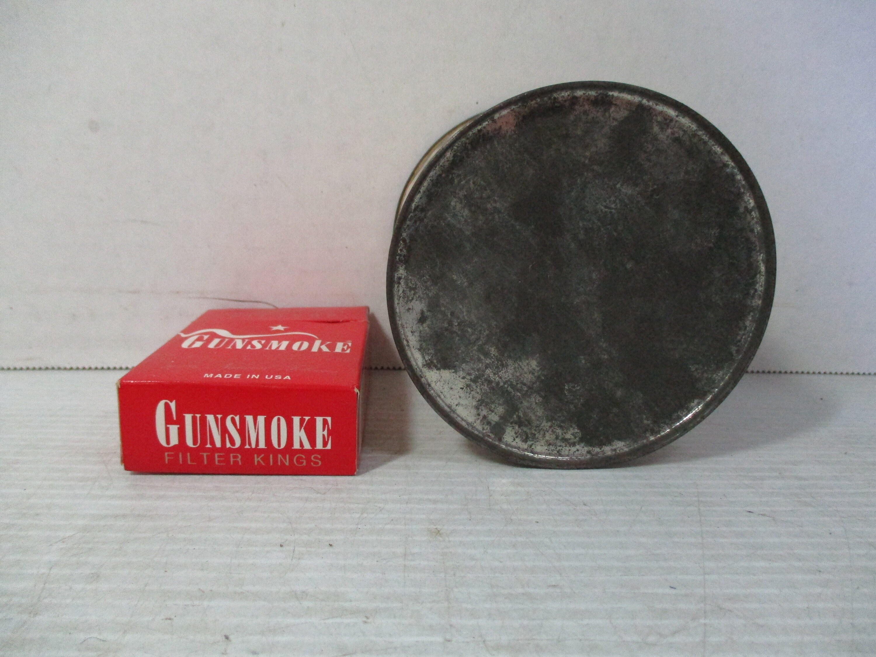 Vintage CAMEL 100's Cigarettes Metal Round Tin Container and Red ...