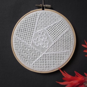 Pulled Thread, Digital Embroidery Pattern, Whitework Embroidery, Embroidery Sampler, Crazy Patch ...