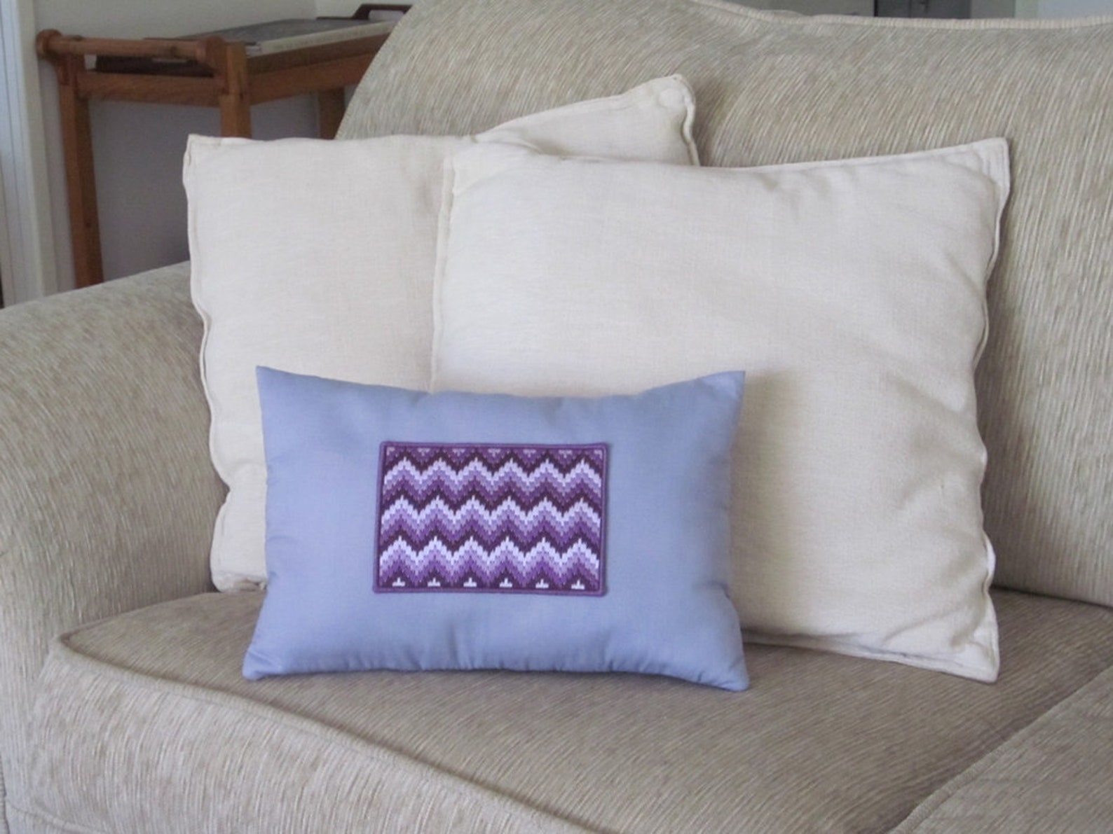Bargello Canvas Work Pincushion Pattern, Heliotrope 'cherry Pie ...